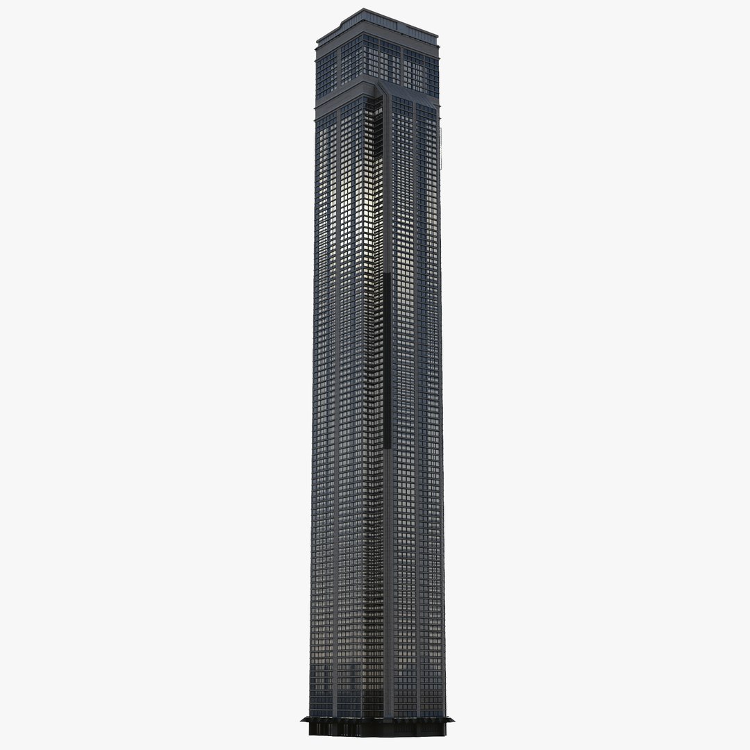 3D Model Building Skyscraper City Town Downtown Office Space Work Street Futuristic Utopia ...