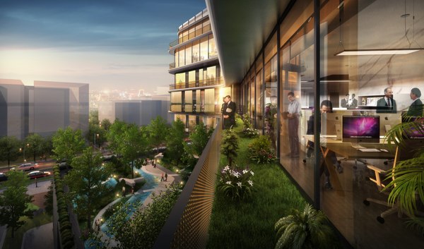 3D Modern Commercial Office Building - TurboSquid 1976480