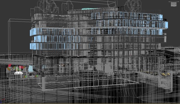 3D Modern Commercial Office Building - TurboSquid 1976480