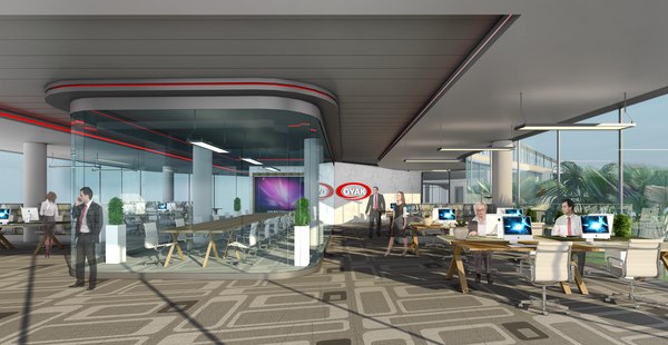 3D Modern Commercial Office Building - TurboSquid 1976480