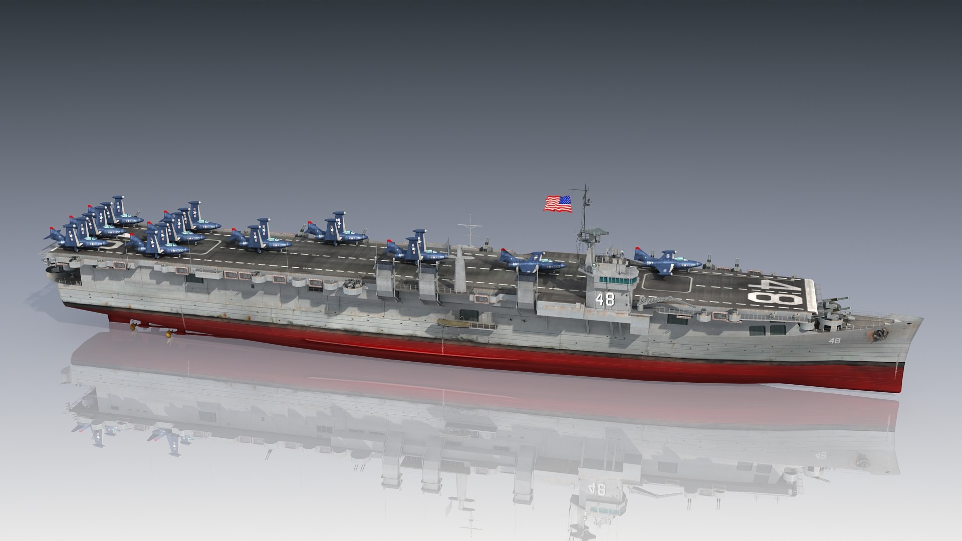 3D USS Saipan CVL-48 model - TurboSquid 2096270