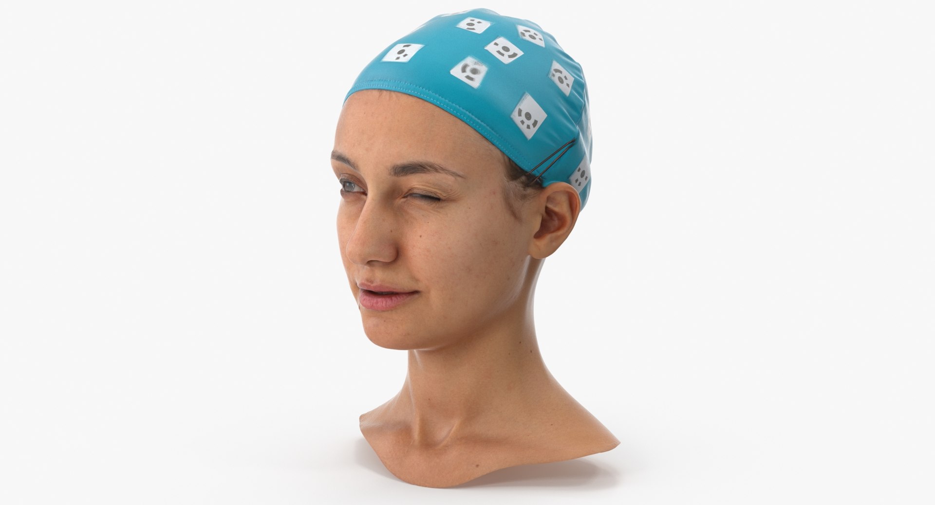 3D Joy Human Head Wink Left AU46 Clean Scan - TurboSquid 1723056