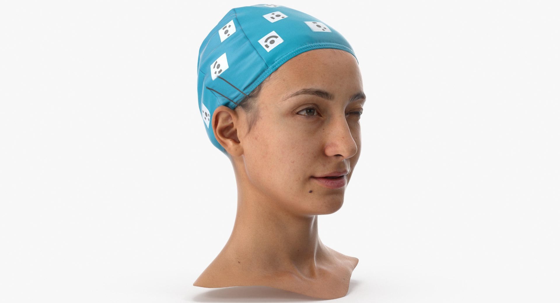 3D Joy Human Head Wink Left AU46 Clean Scan - TurboSquid 1723056