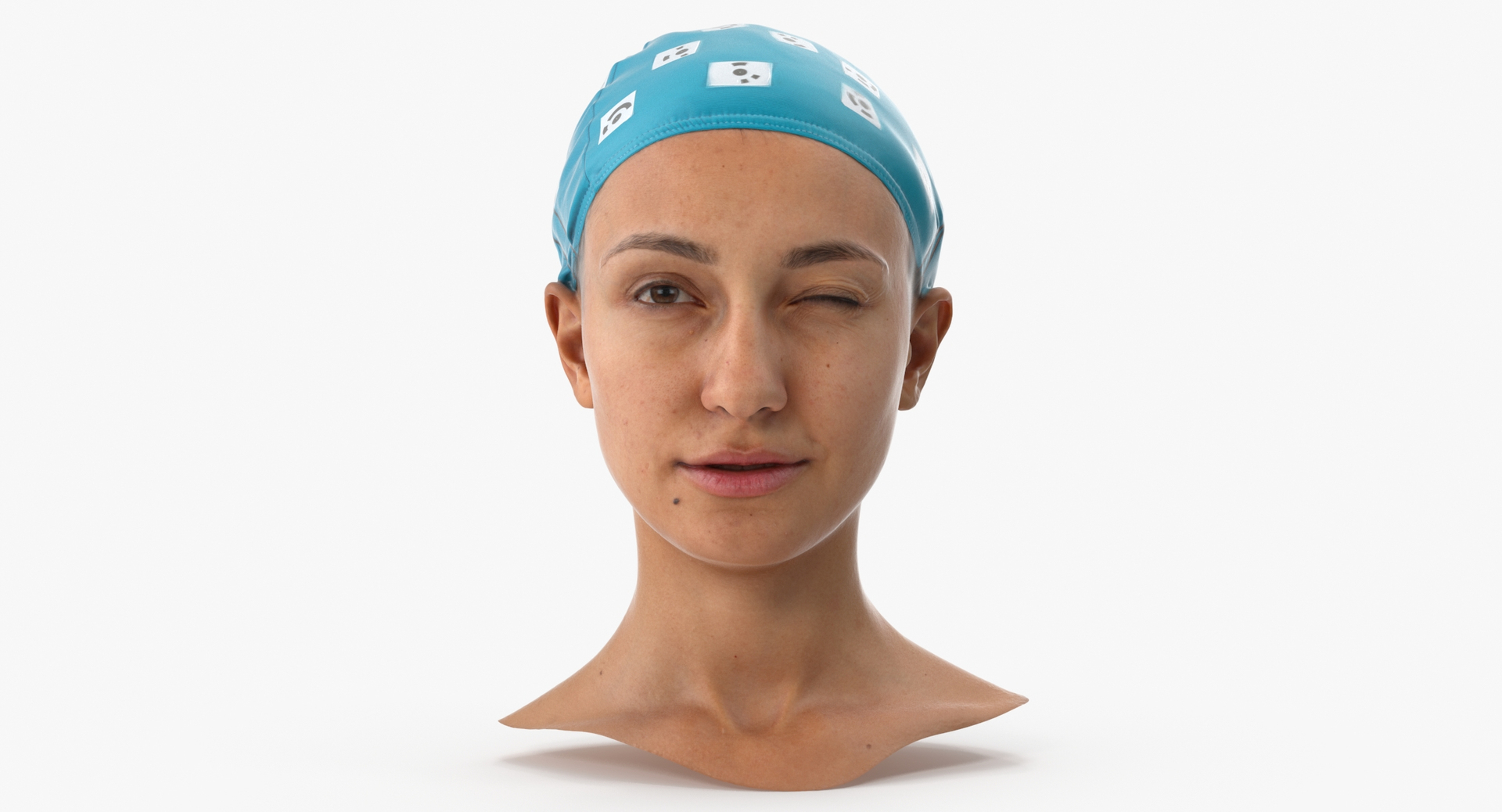 3D Joy Human Head Wink Left AU46 Clean Scan - TurboSquid 1723056