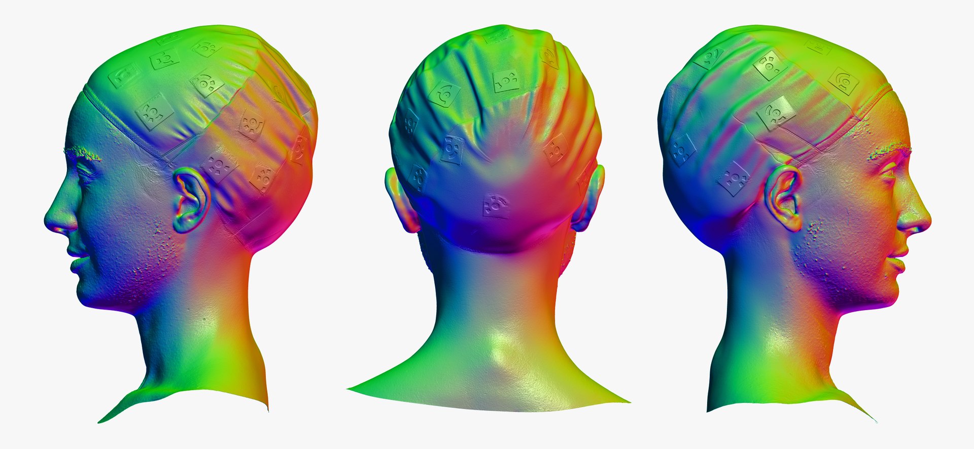 3D Joy Human Head Wink Left AU46 Clean Scan - TurboSquid 1723056