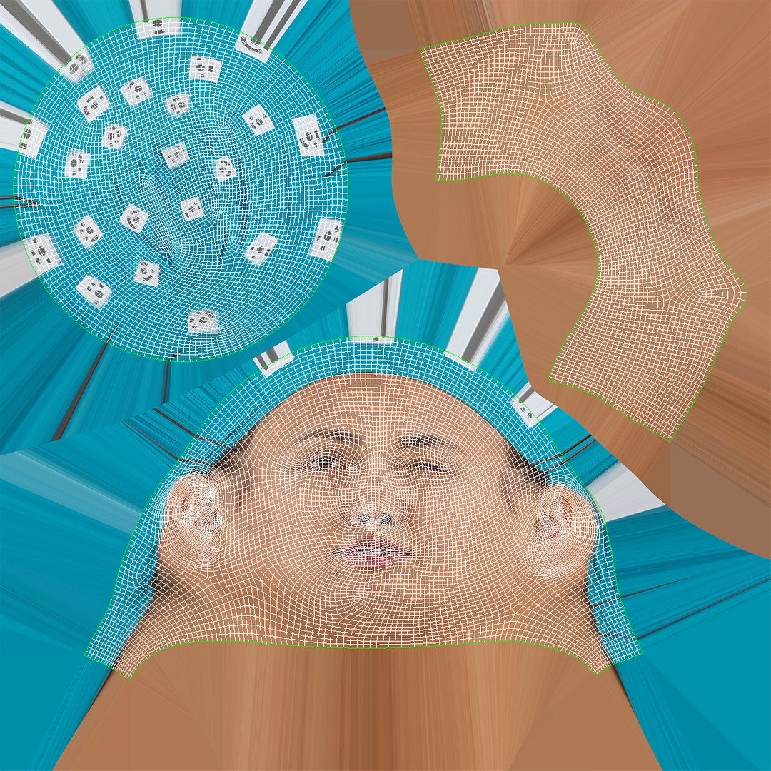 3D Joy Human Head Wink Left AU46 Clean Scan - TurboSquid 1723056