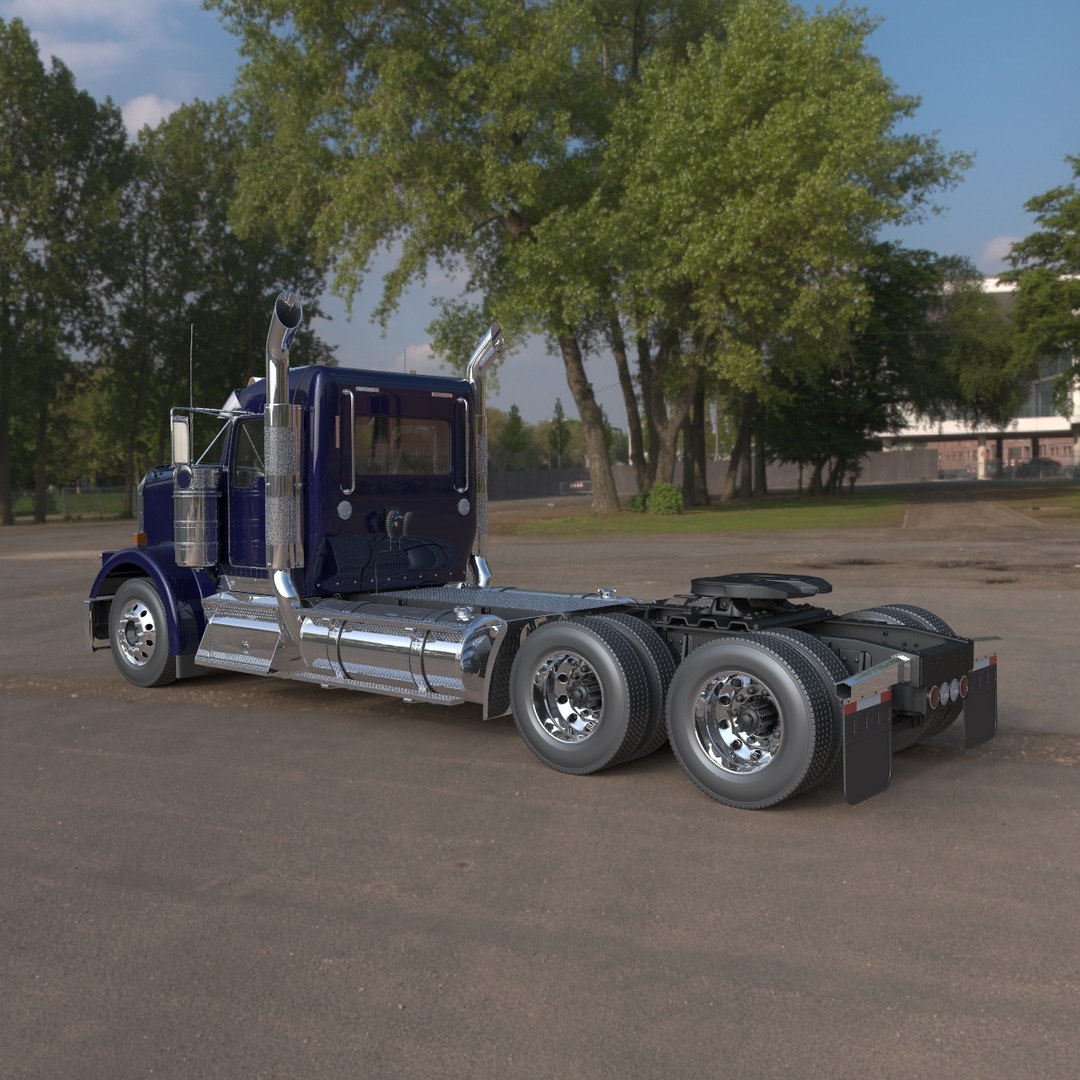 3D W900 Day Cab 2018 - TurboSquid 1227583