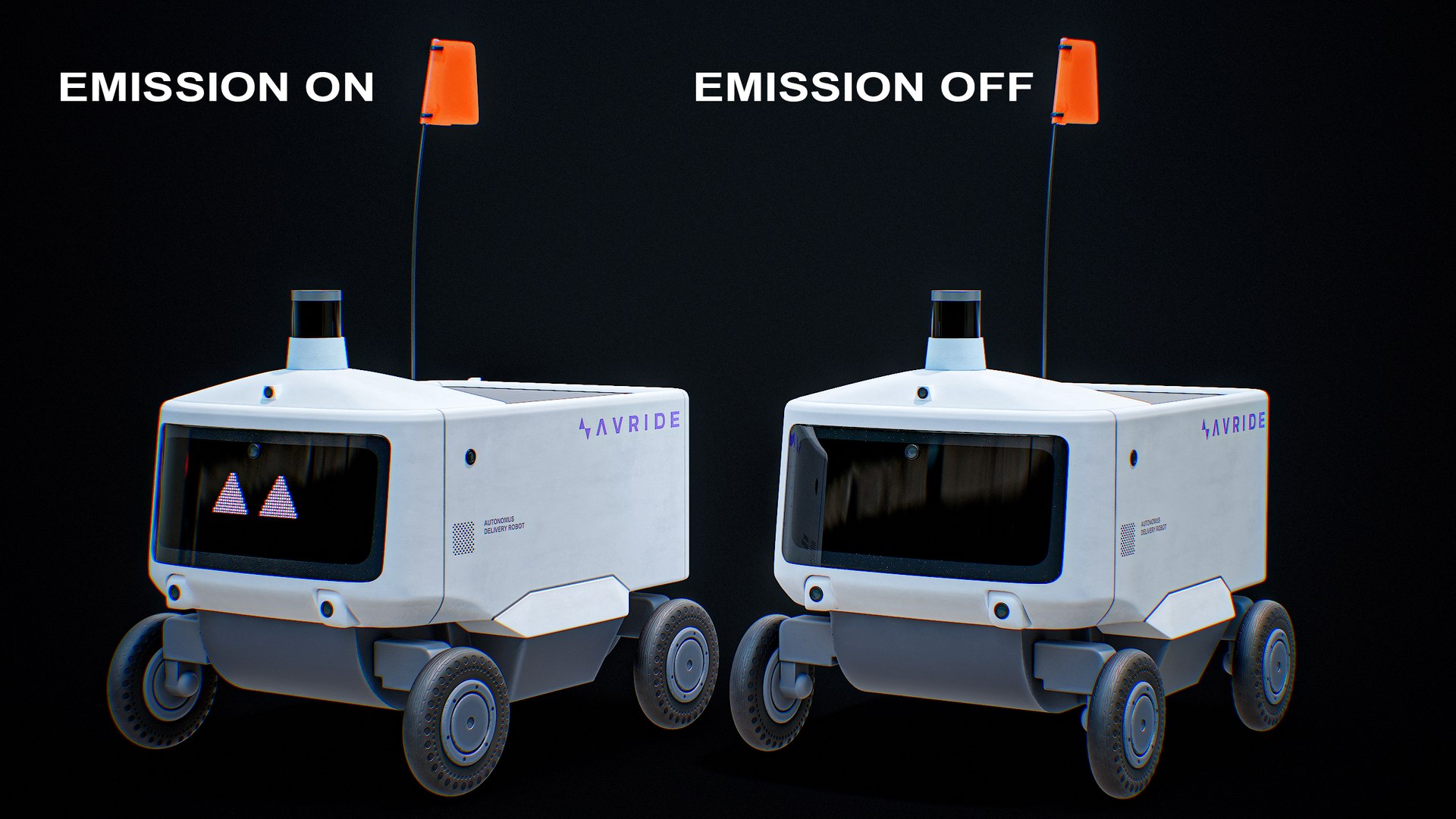 3D Model Autonomous Delivery Robot Avride PBR - TurboSquid 2418407