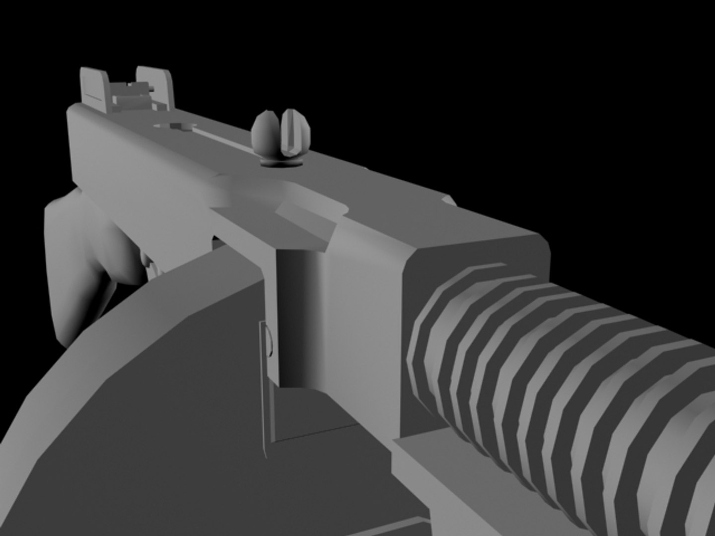 M1921 Thompson Chicago Tommy Gun 3d Max