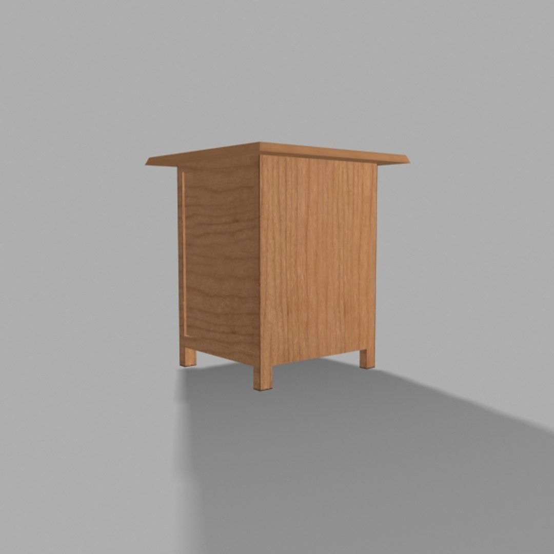 wooden cabinet obj