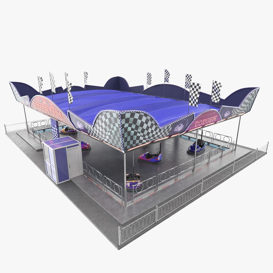 Dodgem Cars 3D Model - TurboSquid 1228537