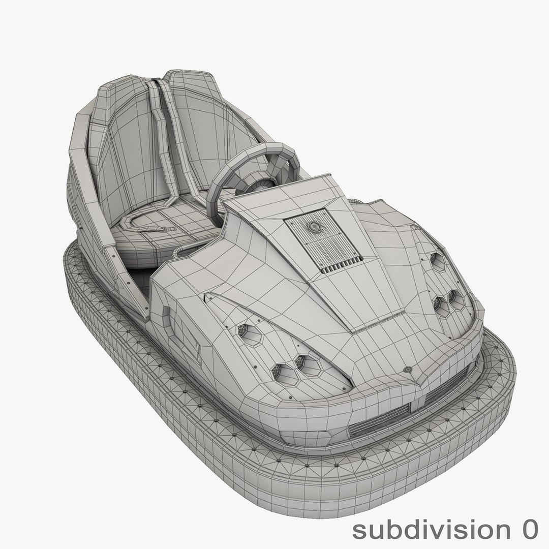 Dodgem cars 3D model - TurboSquid 1228537