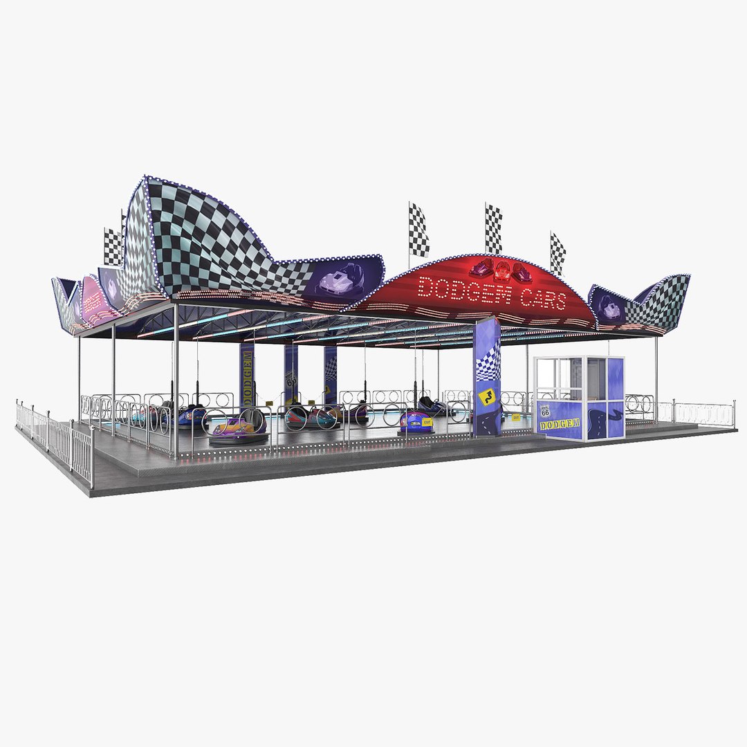 Dodgem Cars 3D Model - TurboSquid 1228537