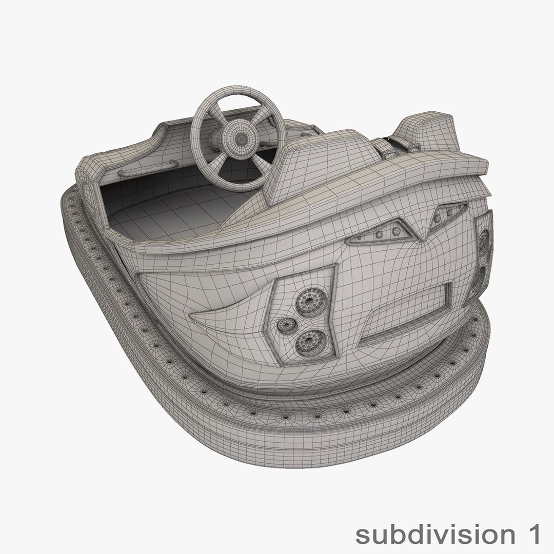Dodgem cars 3D model - TurboSquid 1228537