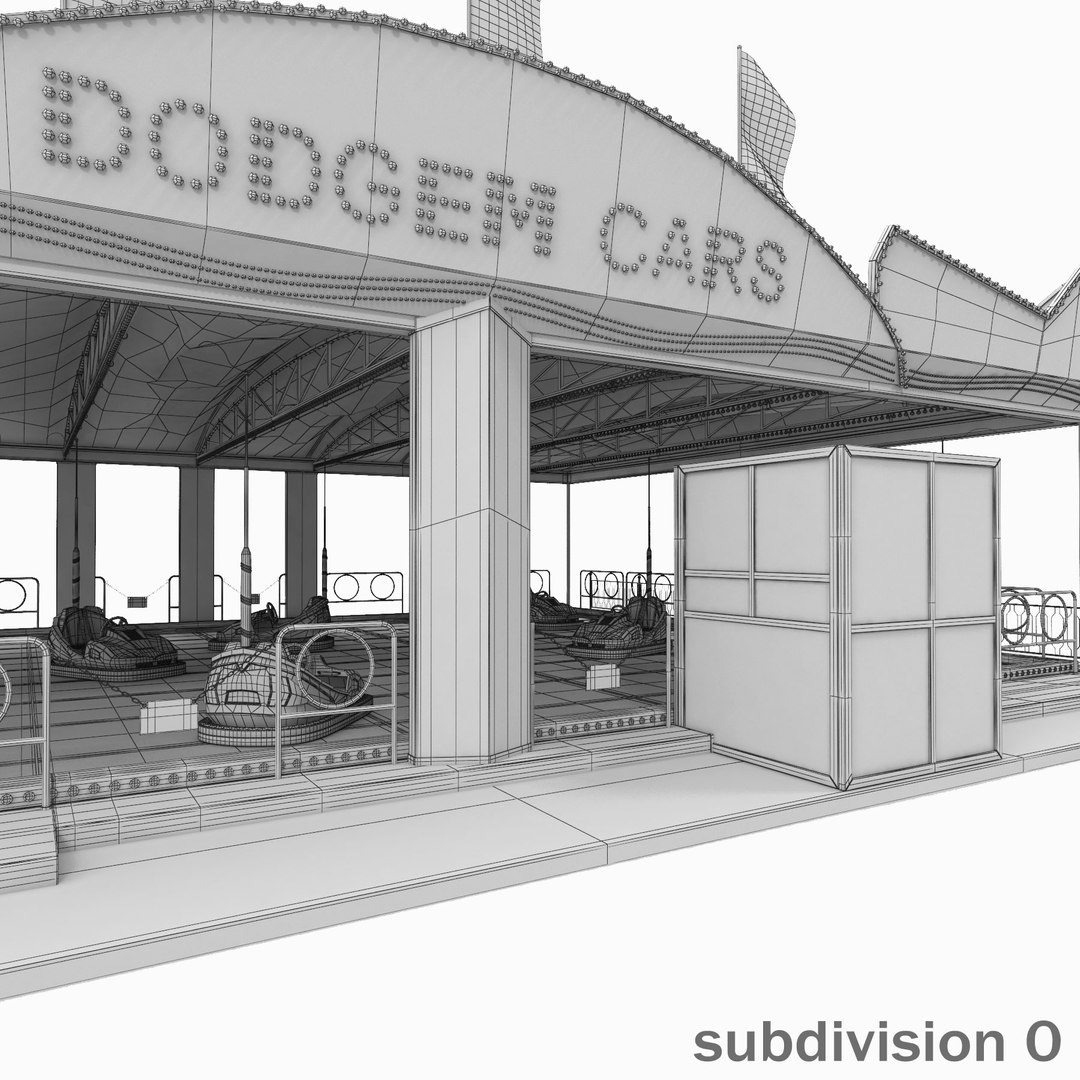 Dodgem Cars 3D Model - TurboSquid 1228537