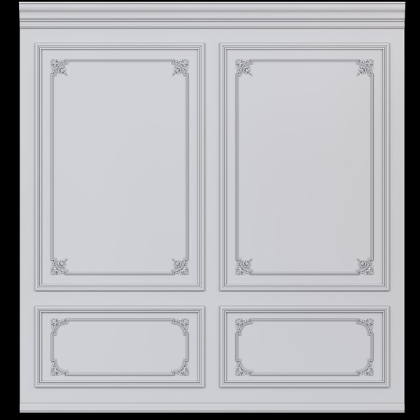 3D Wall Molding - TurboSquid 1724894