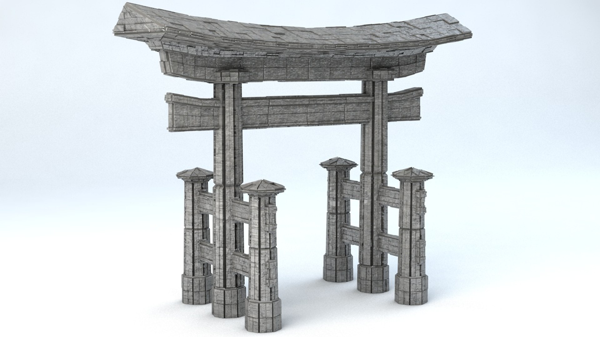 3D - Sci-fi Shapes Torii Model - TurboSquid 1413081