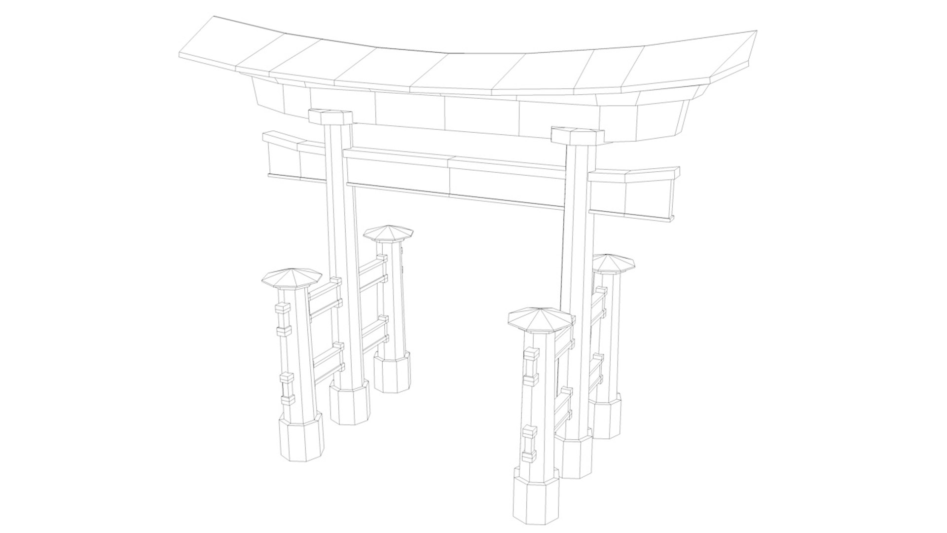 3D - Sci-fi Shapes Torii Model - TurboSquid 1413081