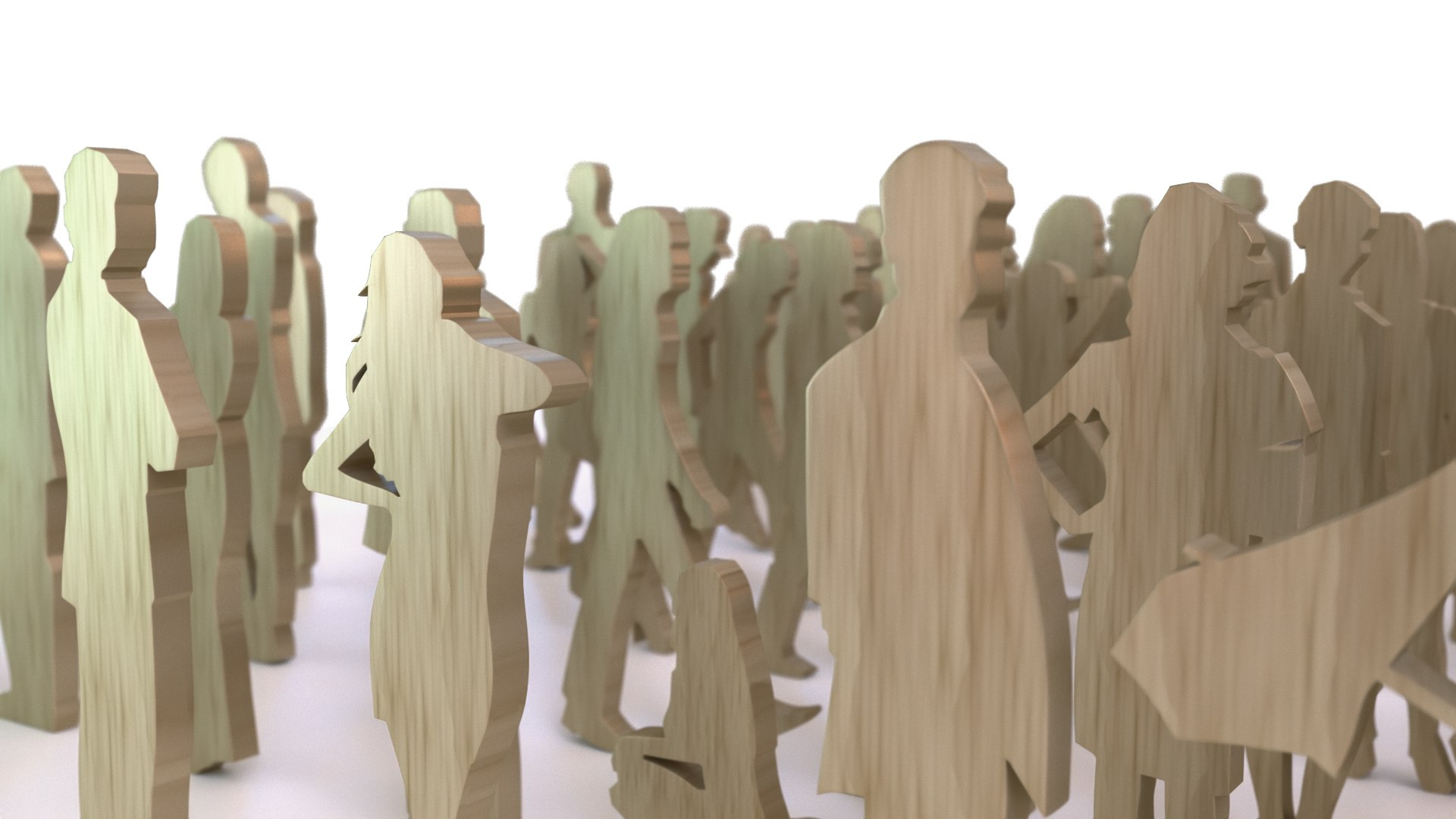 100 Silhouettes 3D Model - TurboSquid 1800450