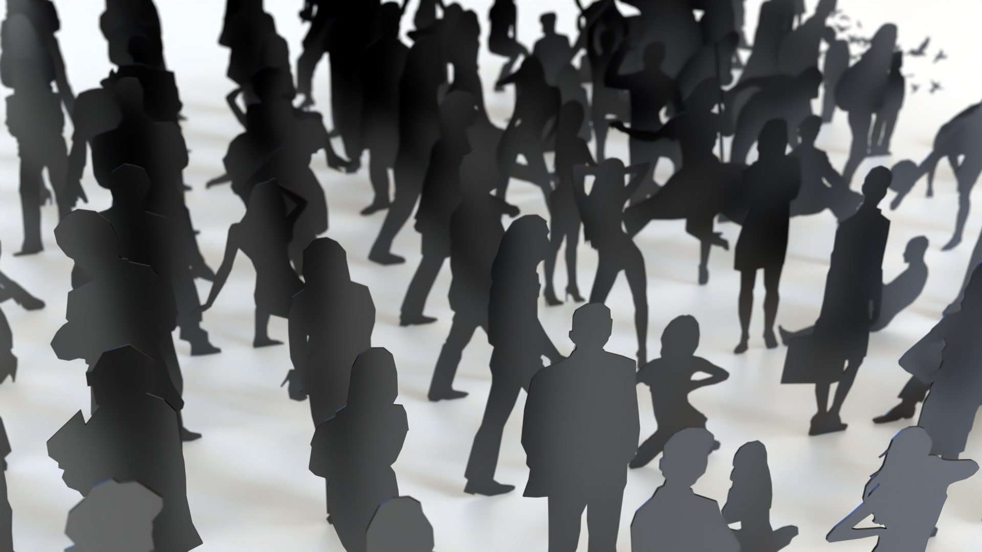 100 Silhouettes 3D Model - TurboSquid 1800450