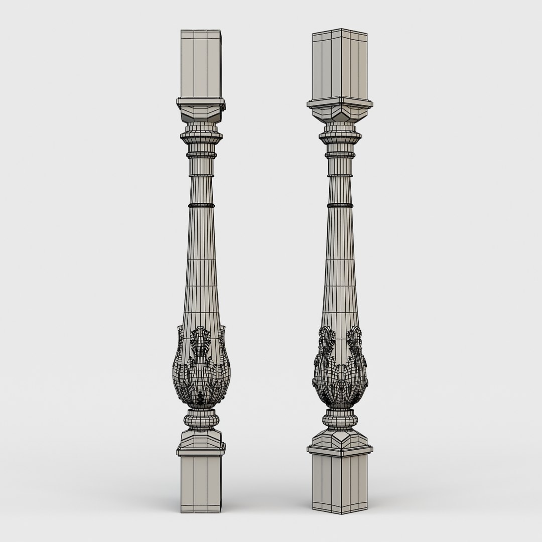 Baluster classic 3D model - TurboSquid 1483789