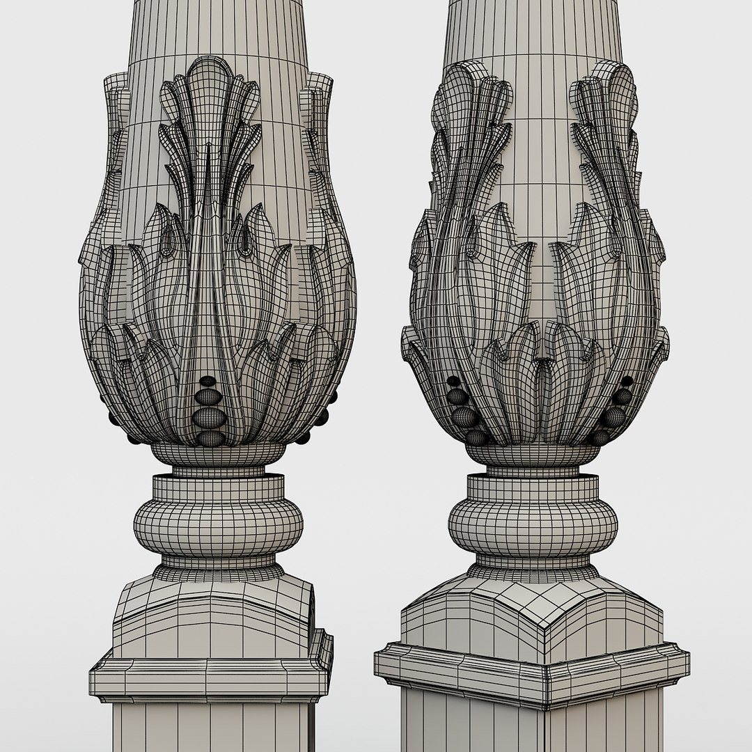Baluster classic 3D model - TurboSquid 1483789