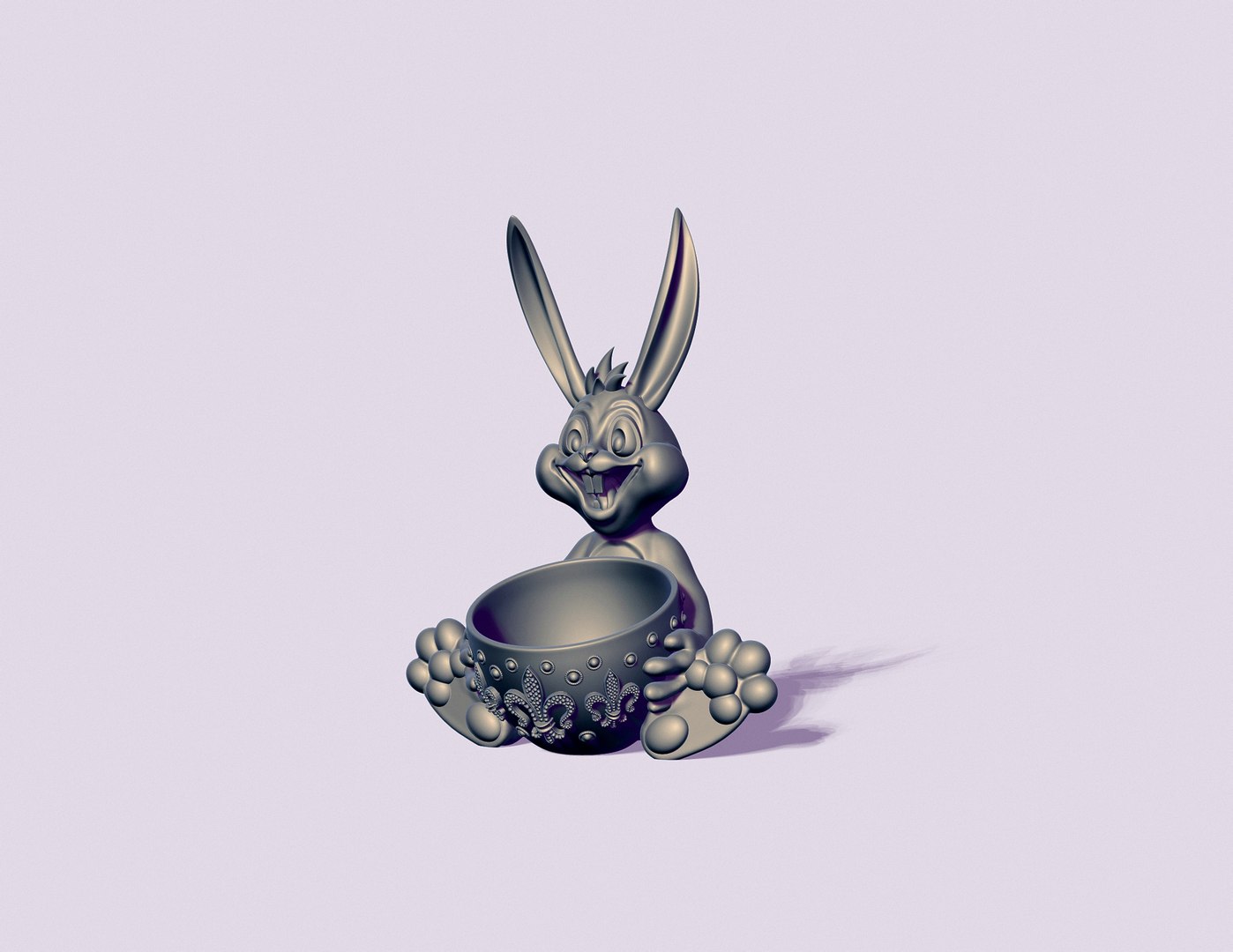 3D Rabbit With Cup For Jewelry - TurboSquid 1971157
