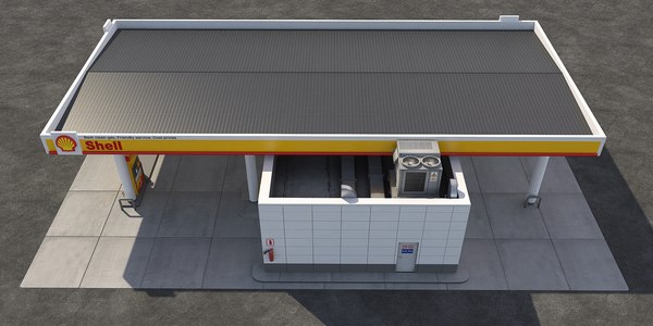3D model shell gas station | 1147849 | TurboSquid