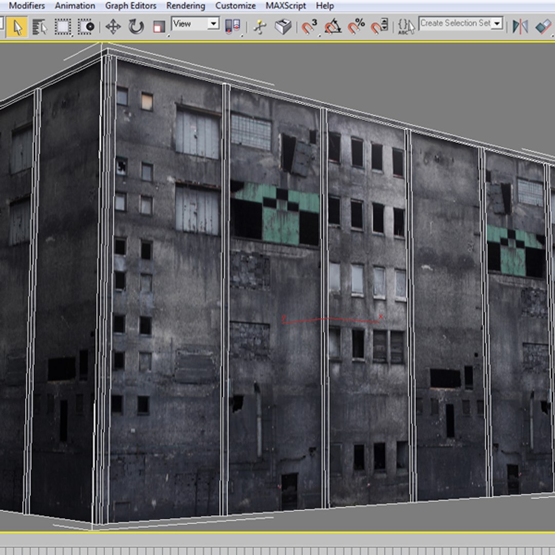 3d model destroyed polygons
