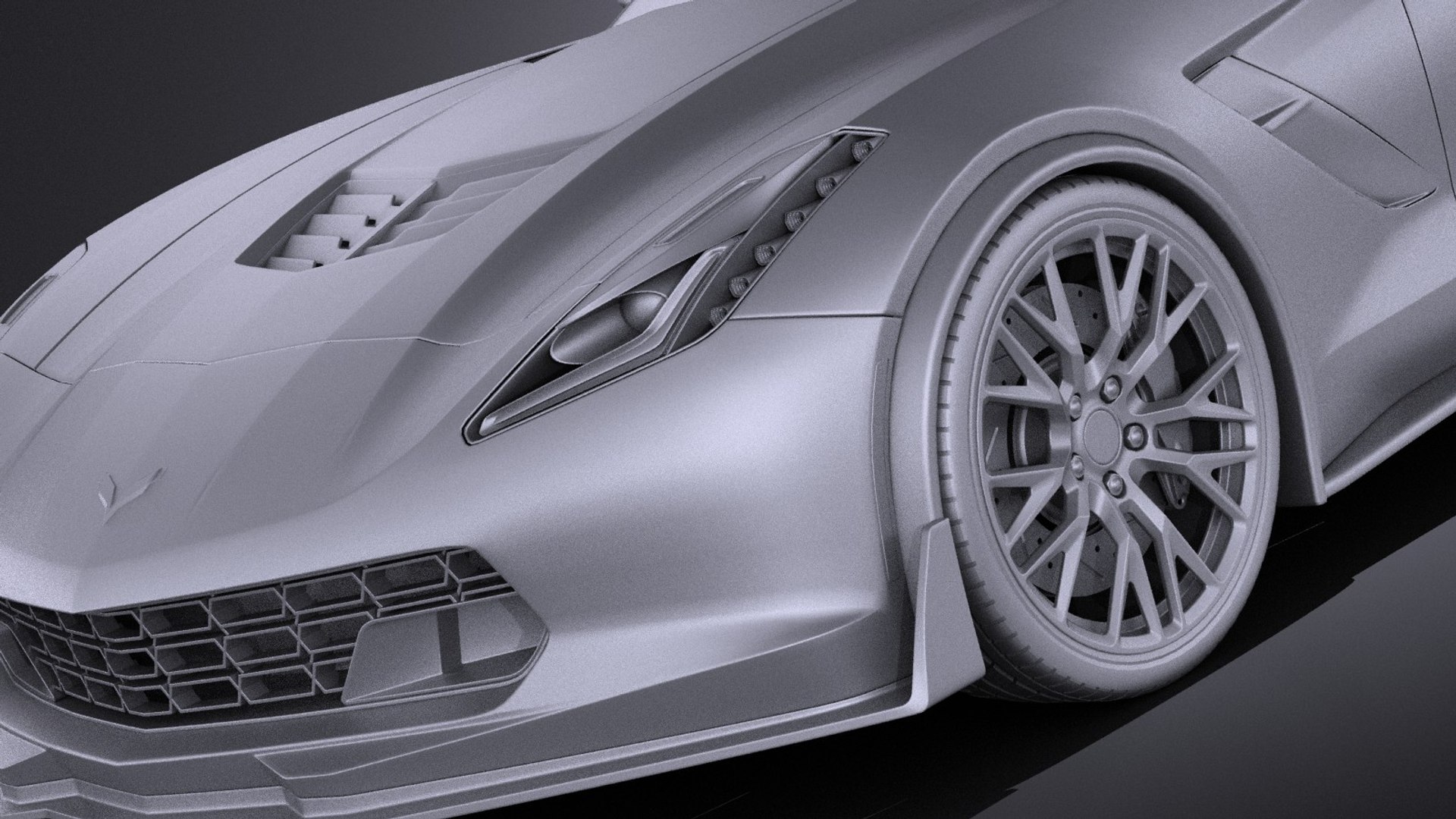 3d 2014 chevrolet corvette