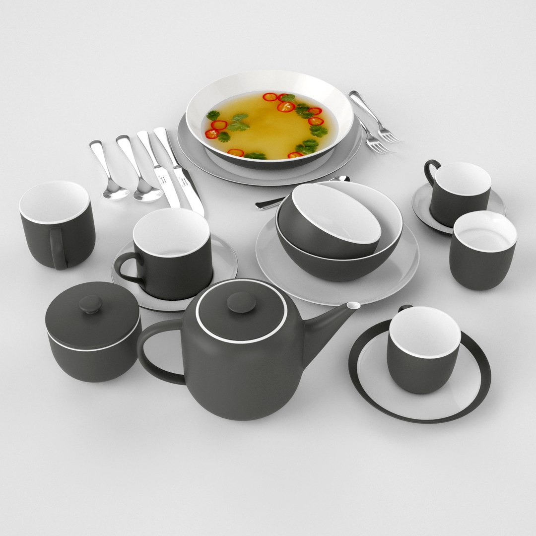 Dish Cup 3D - TurboSquid 1200524