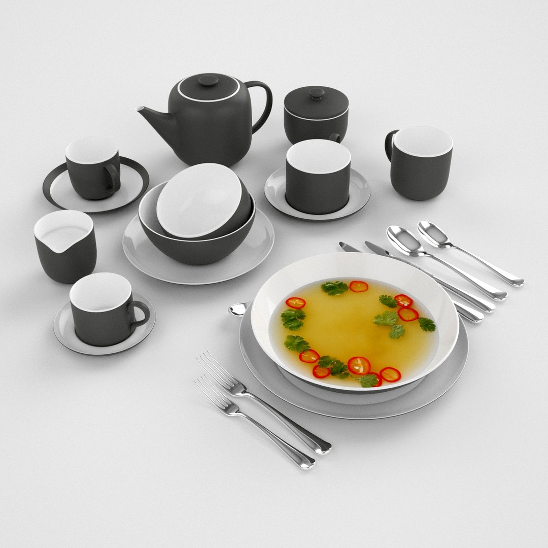Dish Cup 3D - TurboSquid 1200524