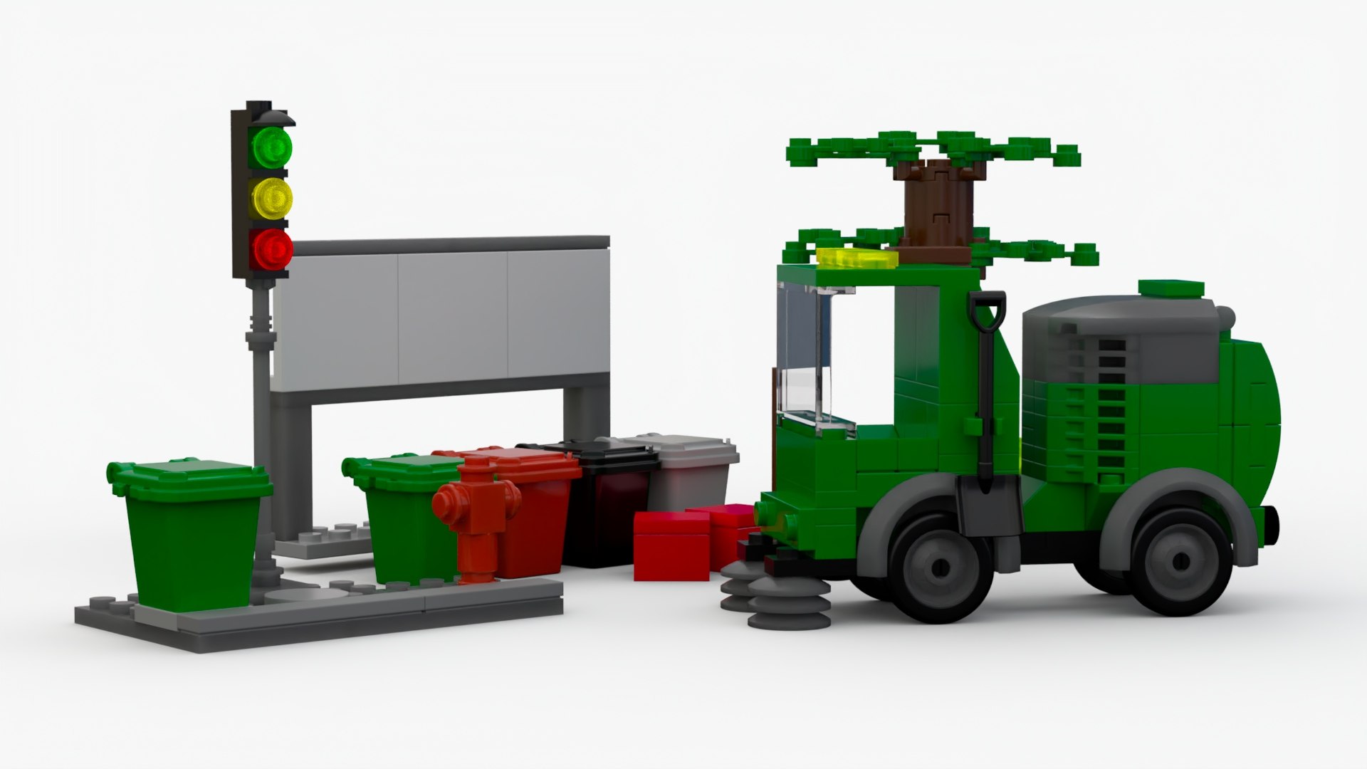 Lego City Cleaning Pack 3D model - TurboSquid 2000687