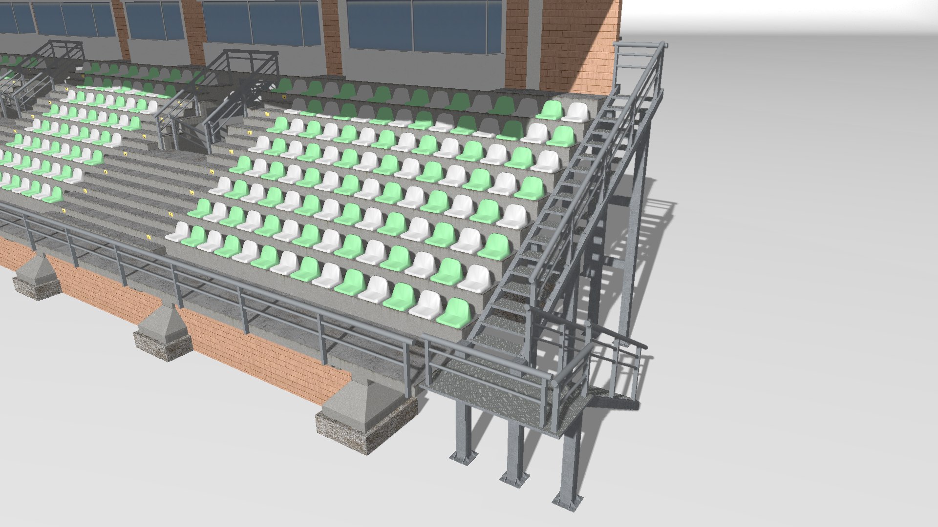 Generic Grandstands Set 3D Model - TurboSquid 2117042