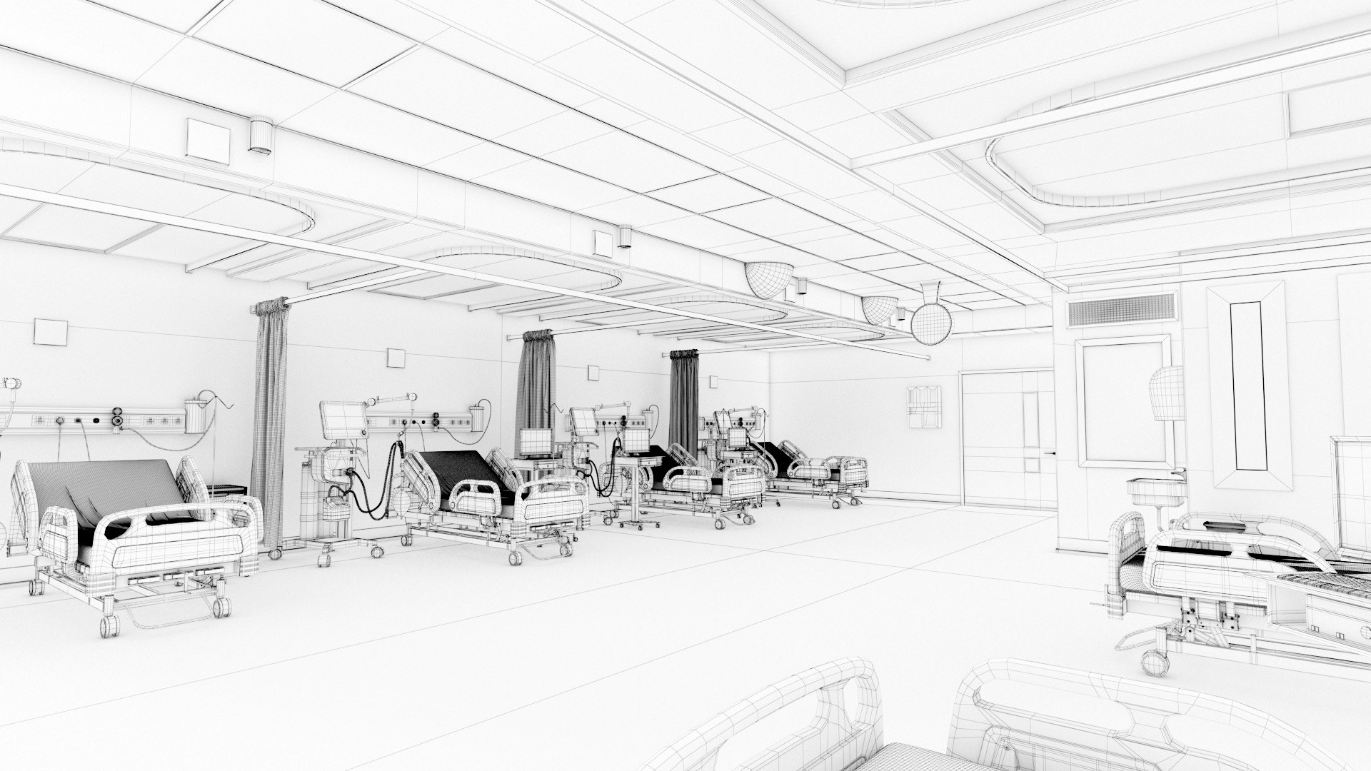 Hospital Emergency Room 8K PBR Textures 3D model - TurboSquid 2089462