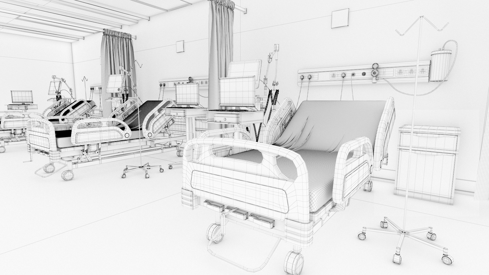 Hospital Emergency Room 8K PBR Textures 3D model - TurboSquid 2089462