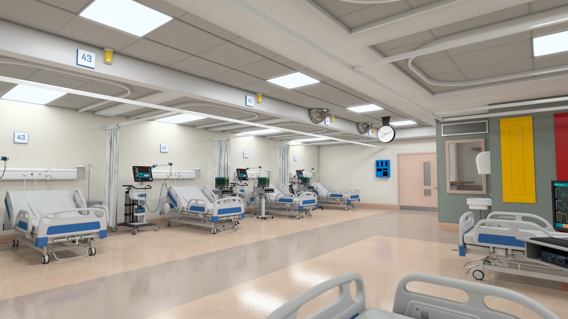 Hospital Emergency Room 8K PBR Textures 3D model - TurboSquid 2089462