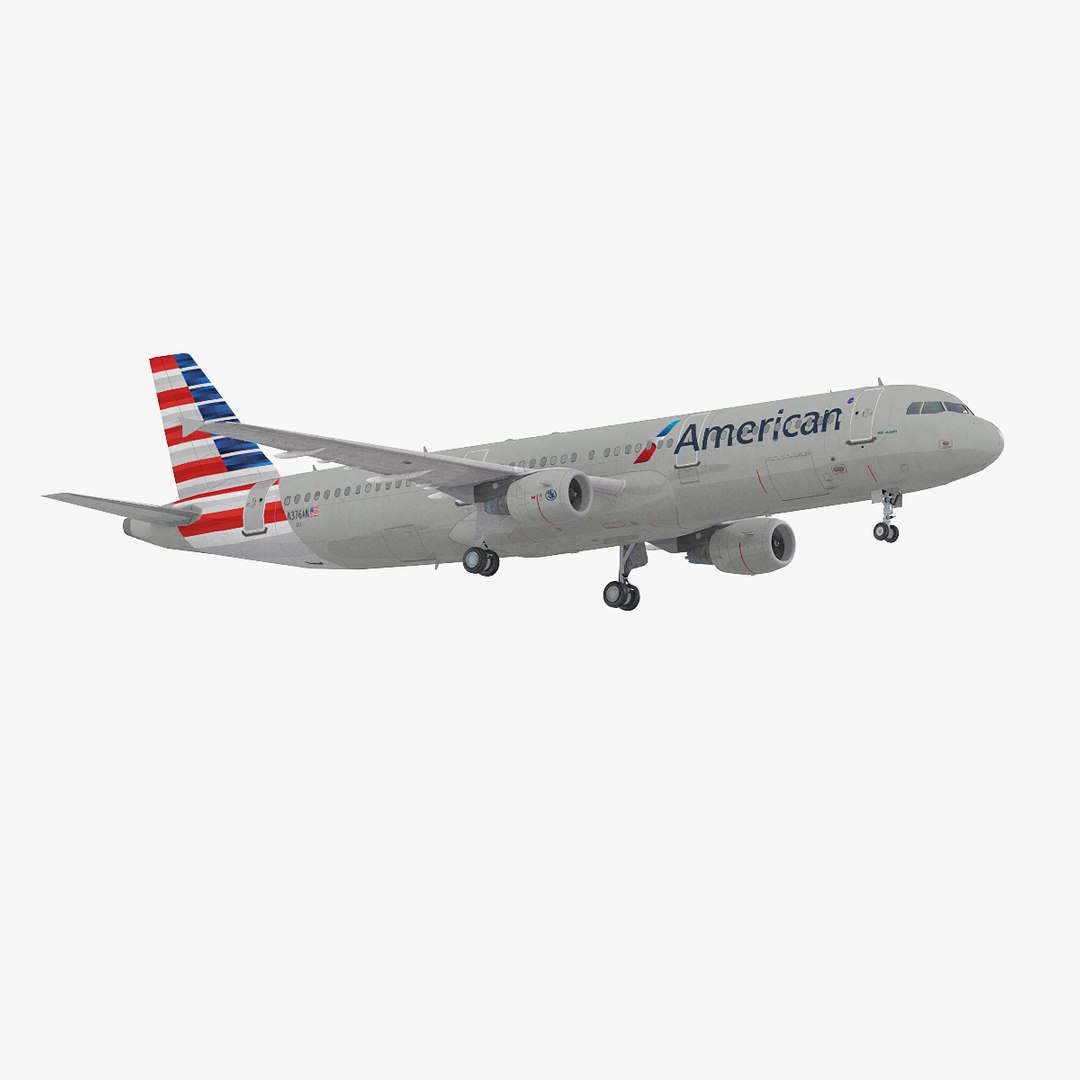 3D A321 American Airlines Plane Model - TurboSquid 1363641