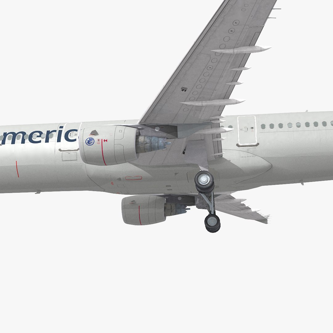 3D A321 American Airlines Plane Model - TurboSquid 1363641