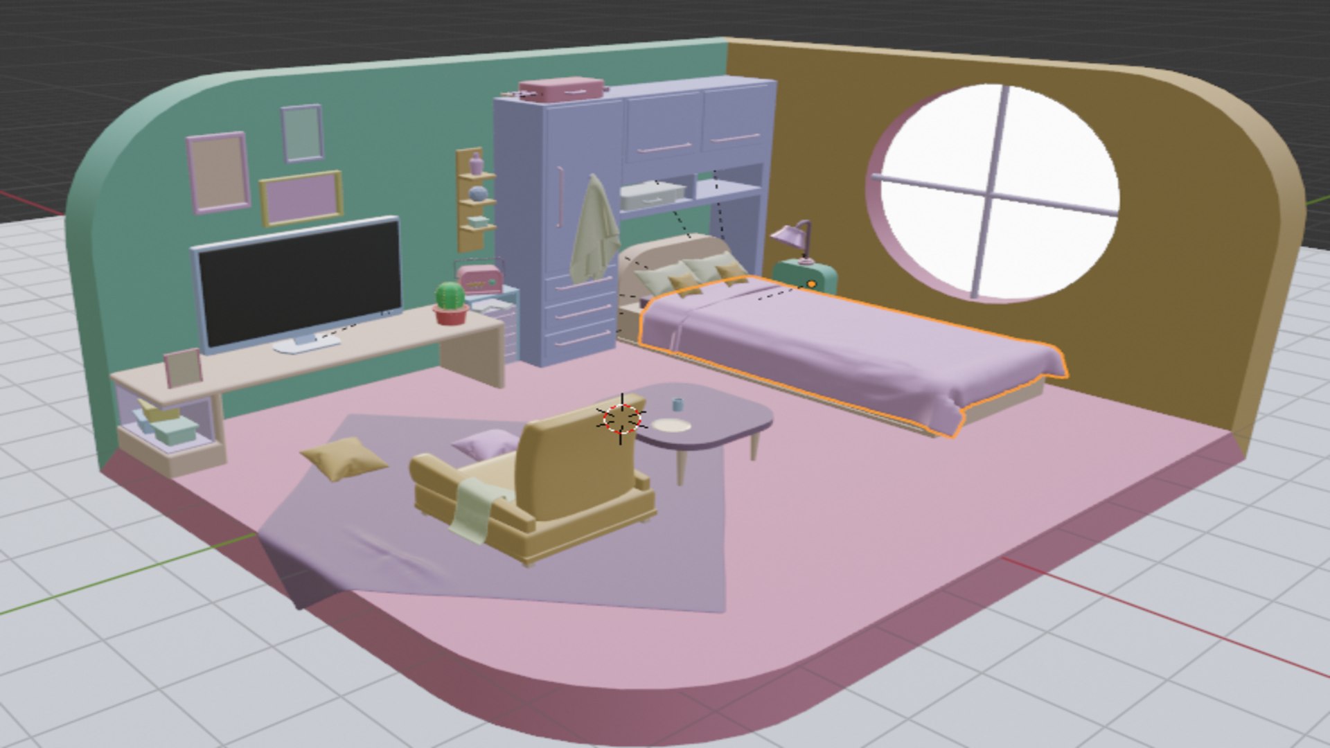 Room Low Poly 3D - TurboSquid 2001660