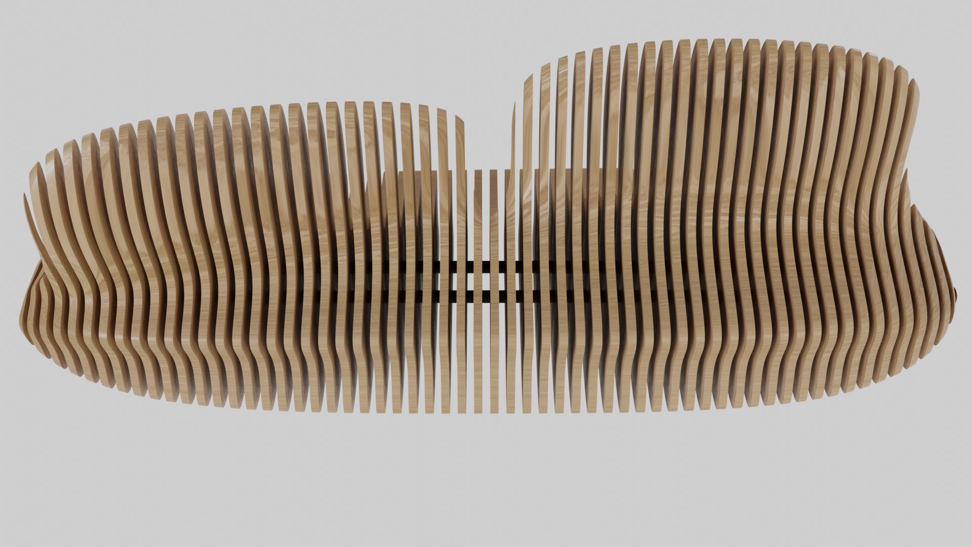 3D Model Parametric Wood Bench - TurboSquid 2239150