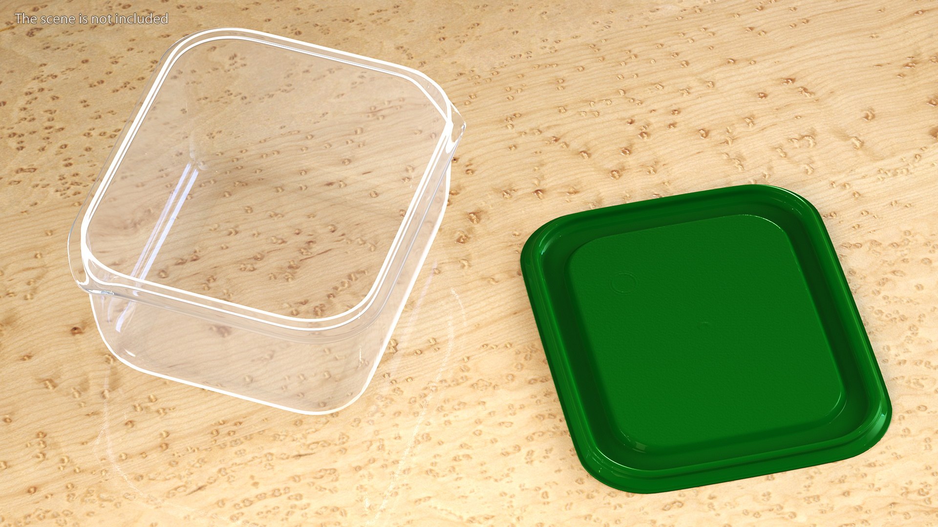 3D Transparent Rectangular Plastic Food Container - TurboSquid 1769256