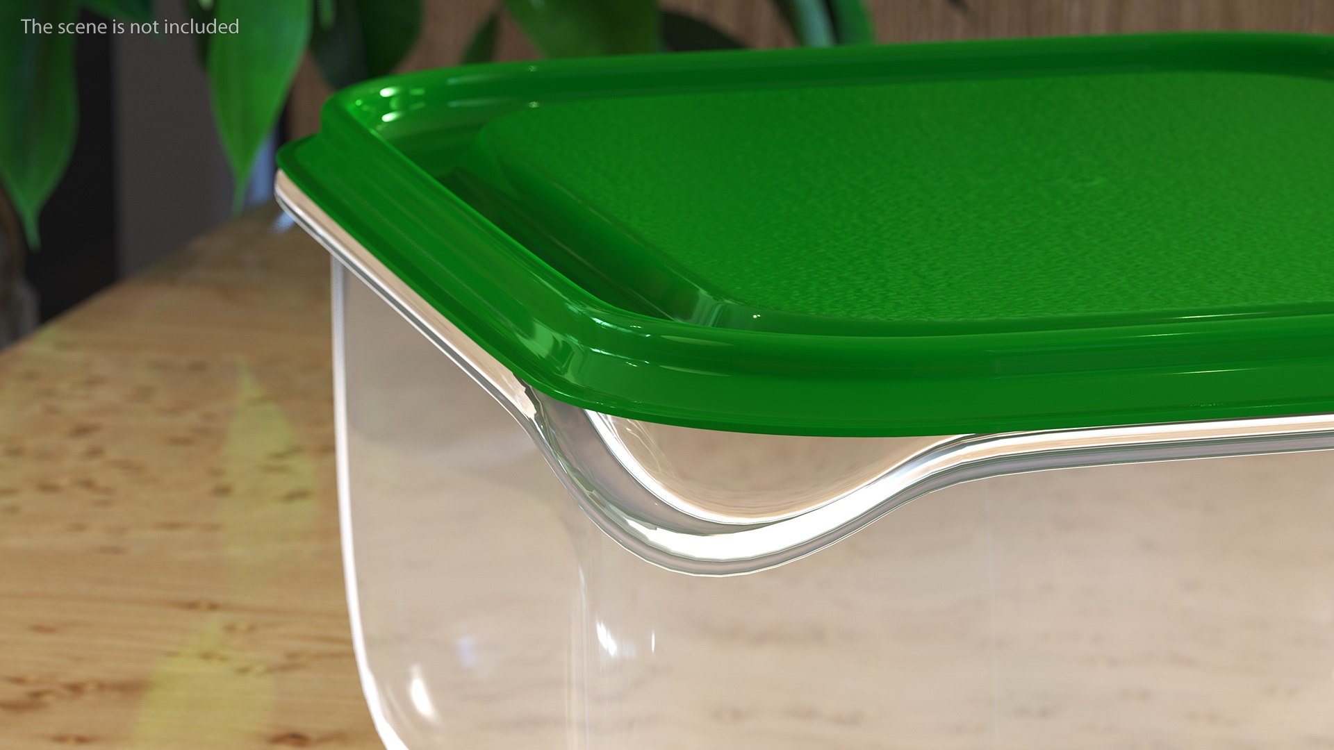 3D Transparent Rectangular Plastic Food Container - TurboSquid 1769256