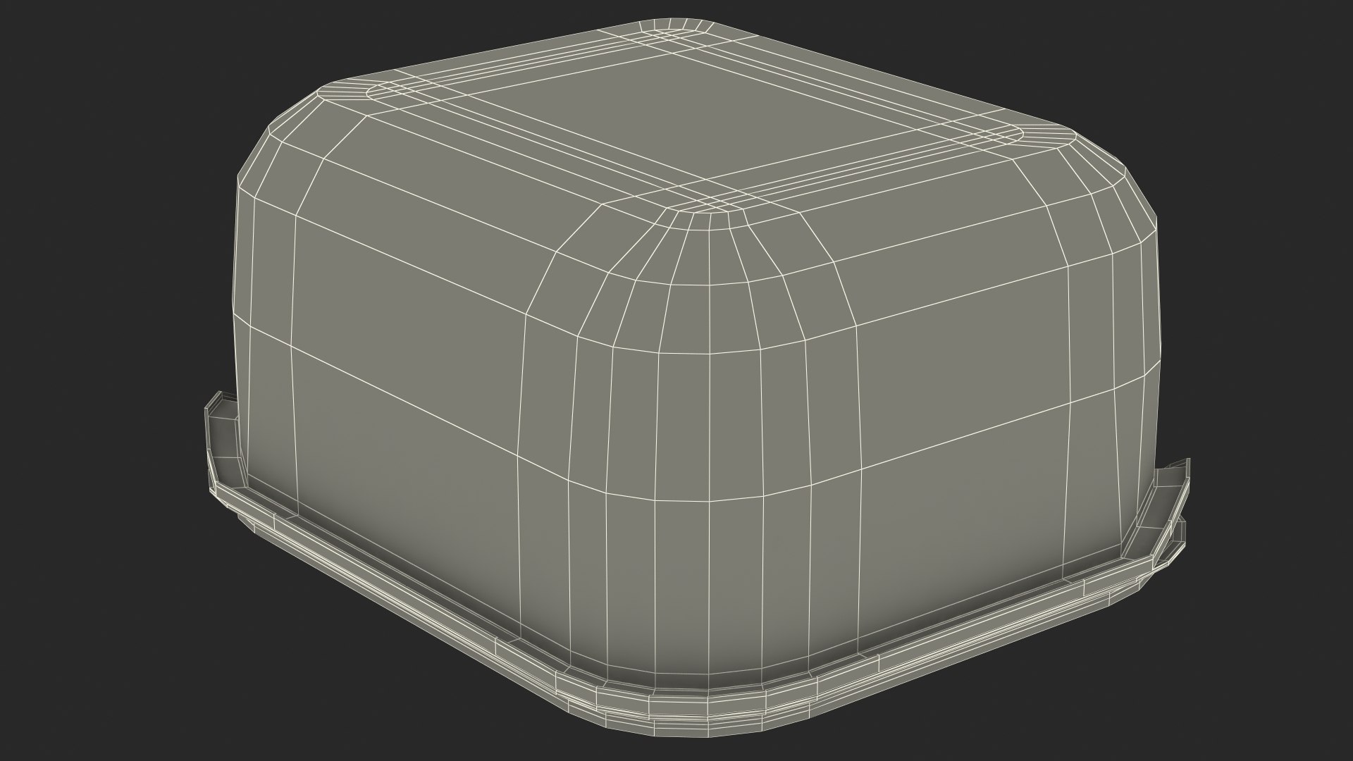 3D Transparent Rectangular Plastic Food Container - TurboSquid 1769256