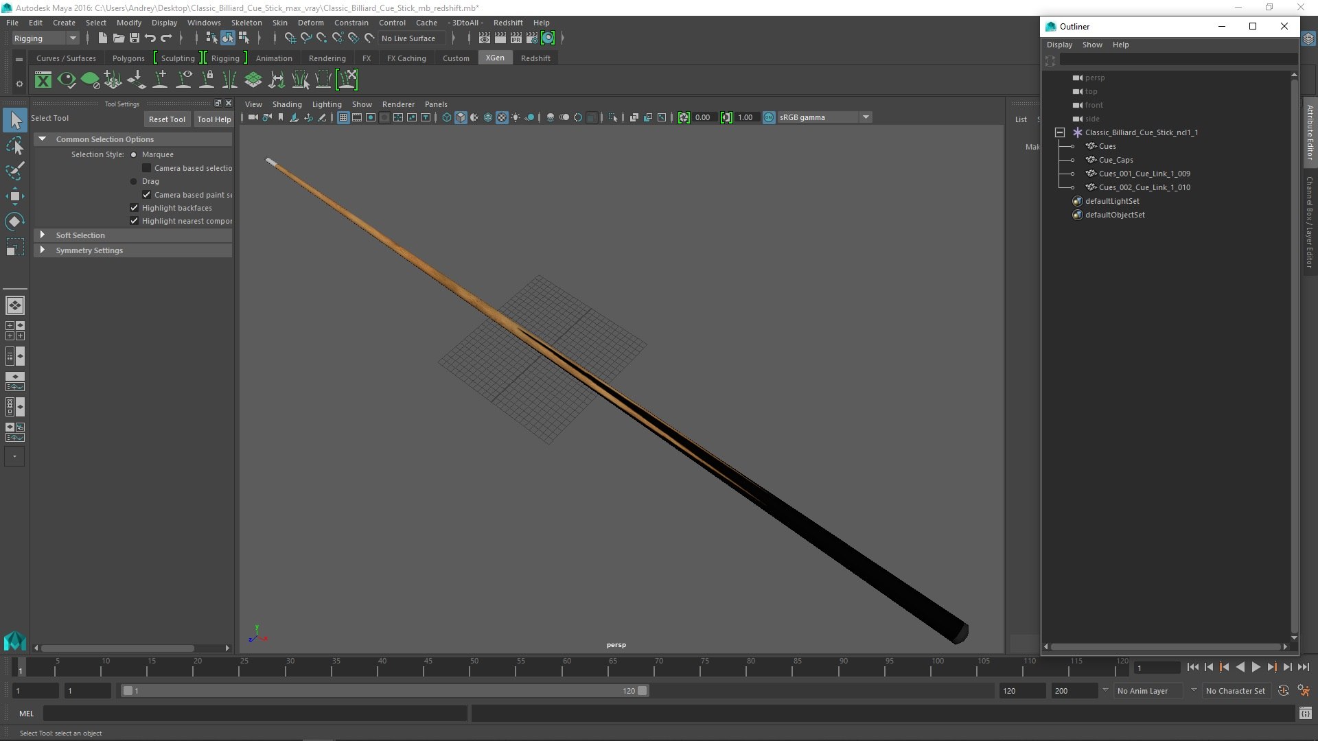 Classic Billiard Cue Stick 3D - TurboSquid 2246775