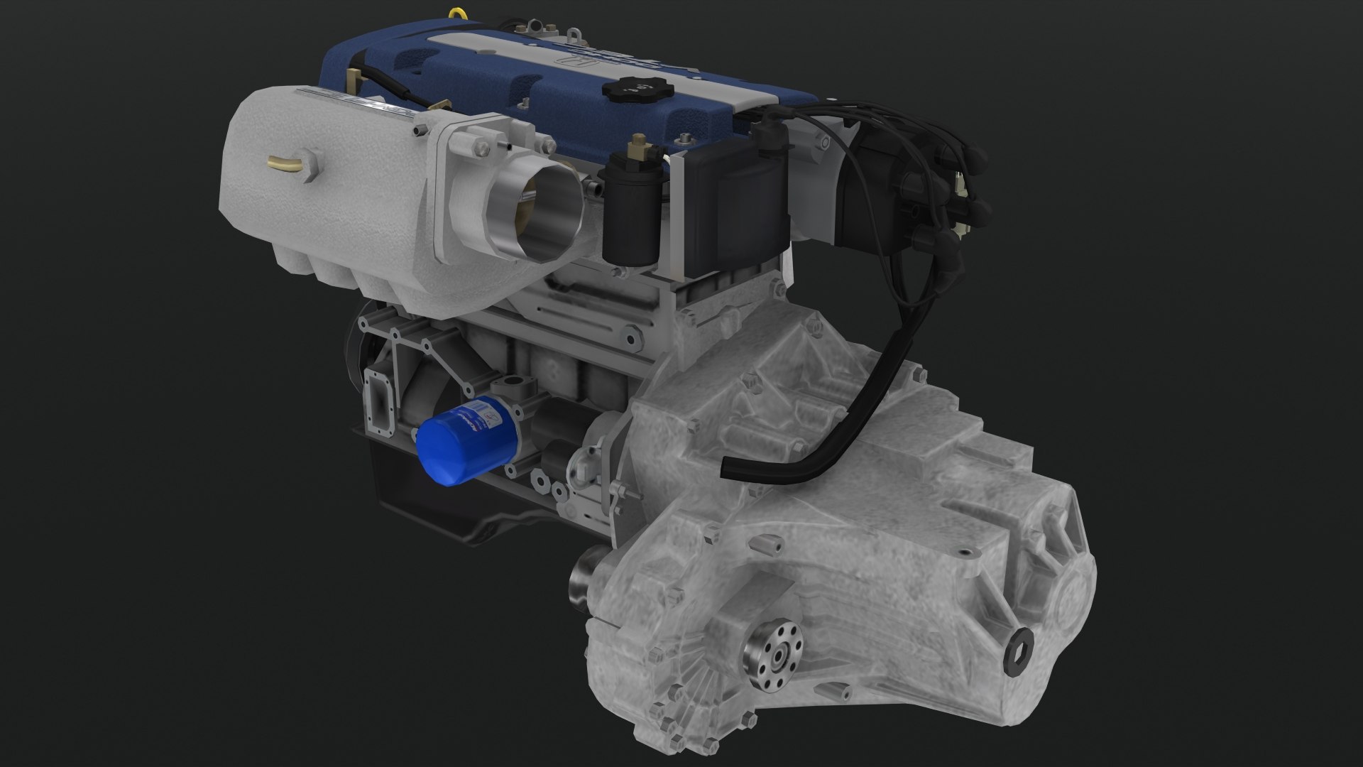 3D Honda Prelude H22a 2 - TurboSquid 1549955