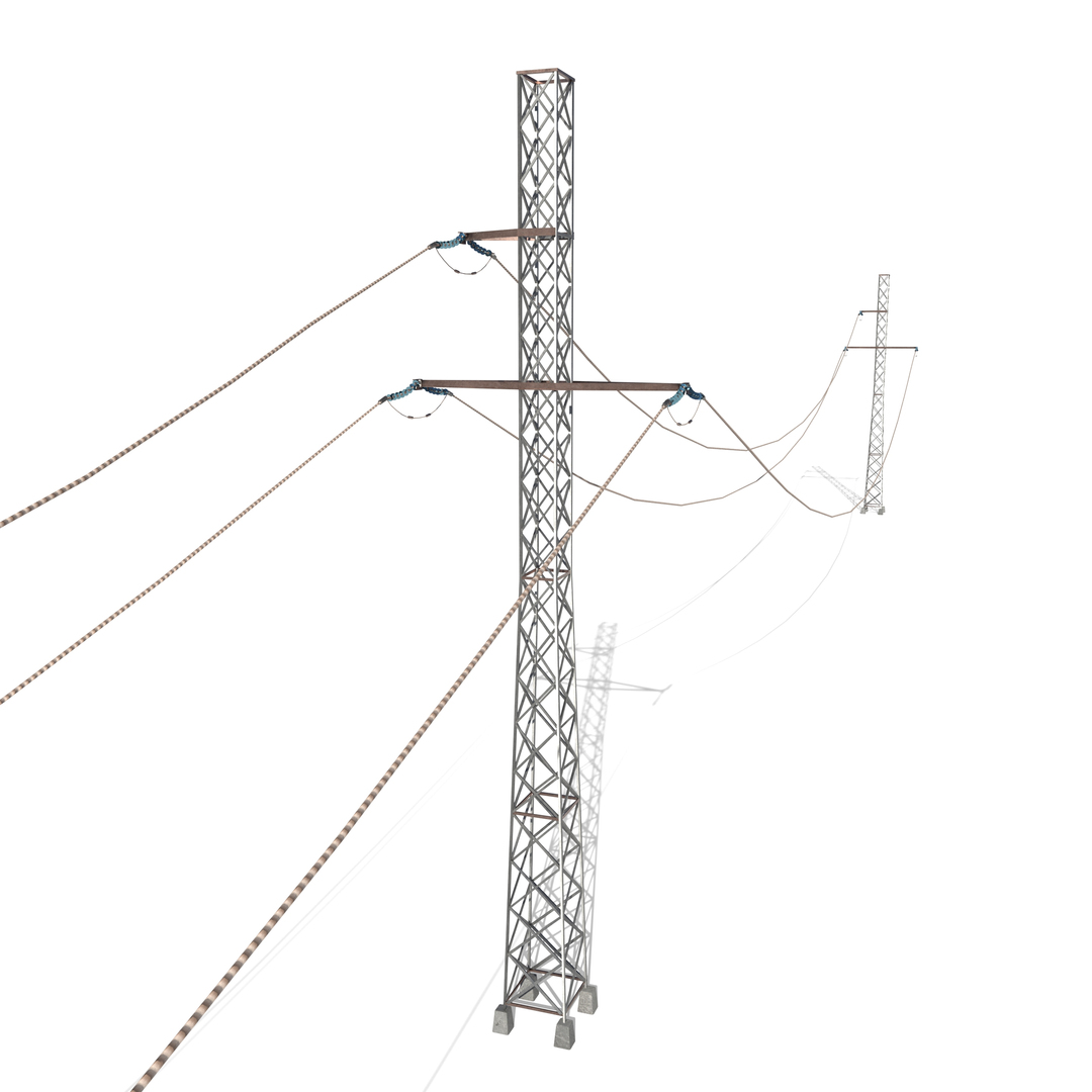 Electricity Poles 3D Model - TurboSquid 1475827