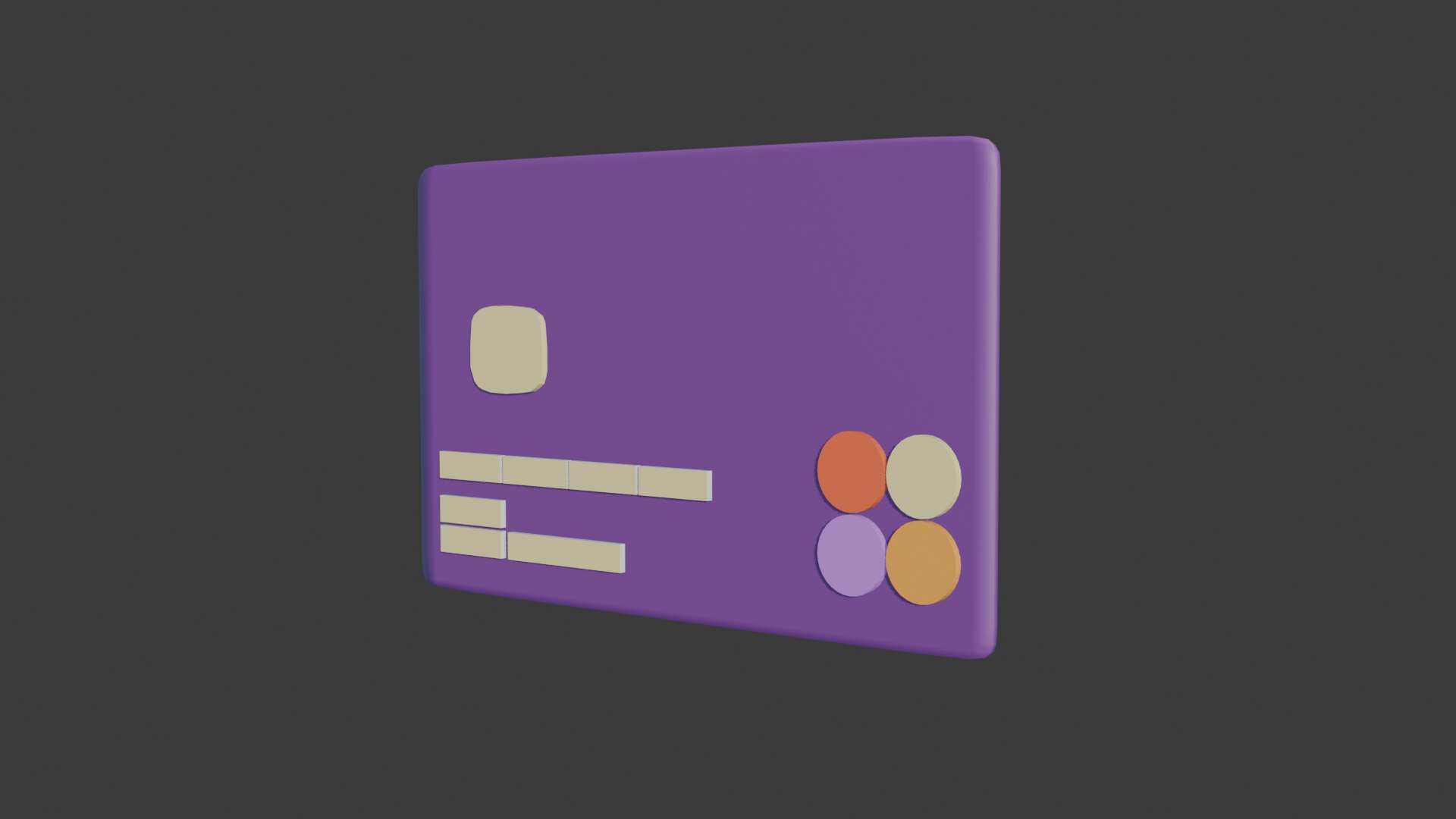Cartoon Credit Card 3D Model - TurboSquid 2455459