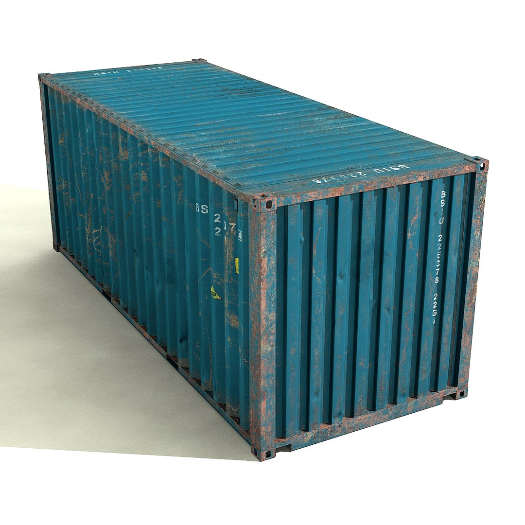 c4d ruined container 20 ft