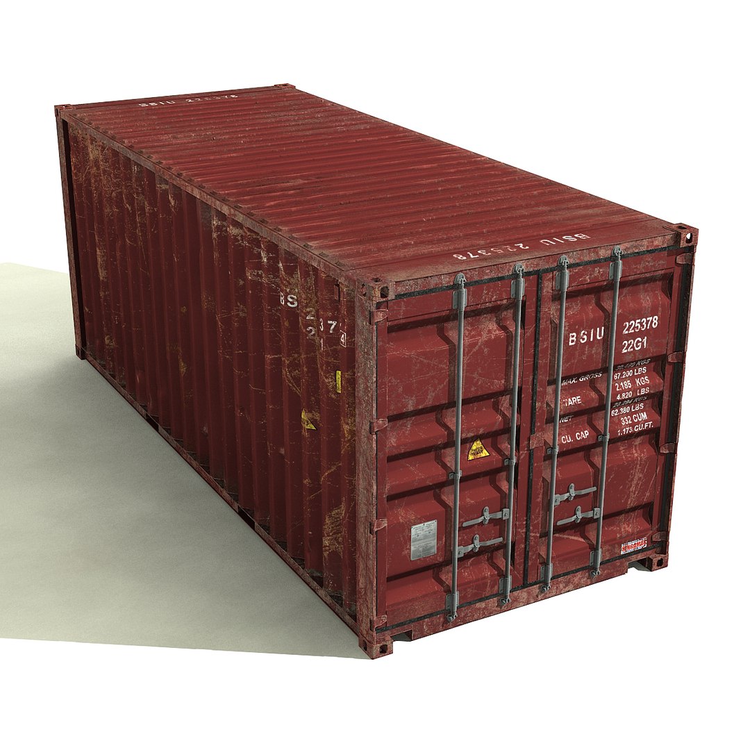 c4d ruined container 20 ft